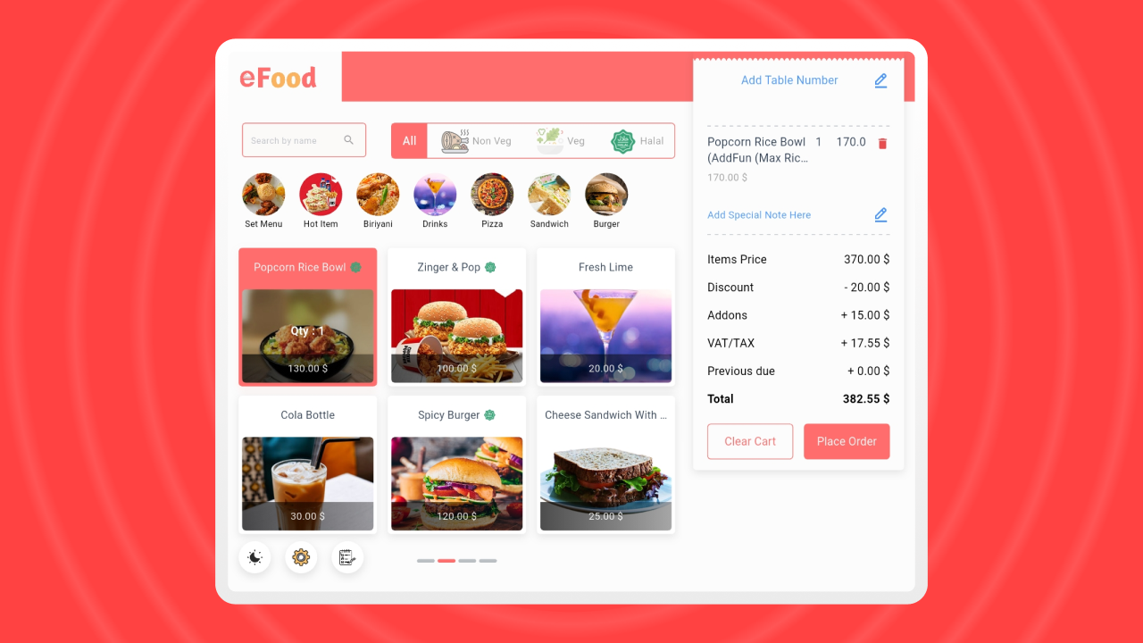 eFood - Table/Waiter App by sixamtech | CodeCanyon